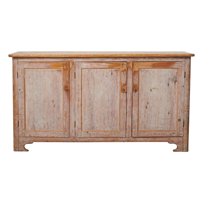 Antique Northern Swedish Rustic Country Sideboard For Sale at 1stDibs