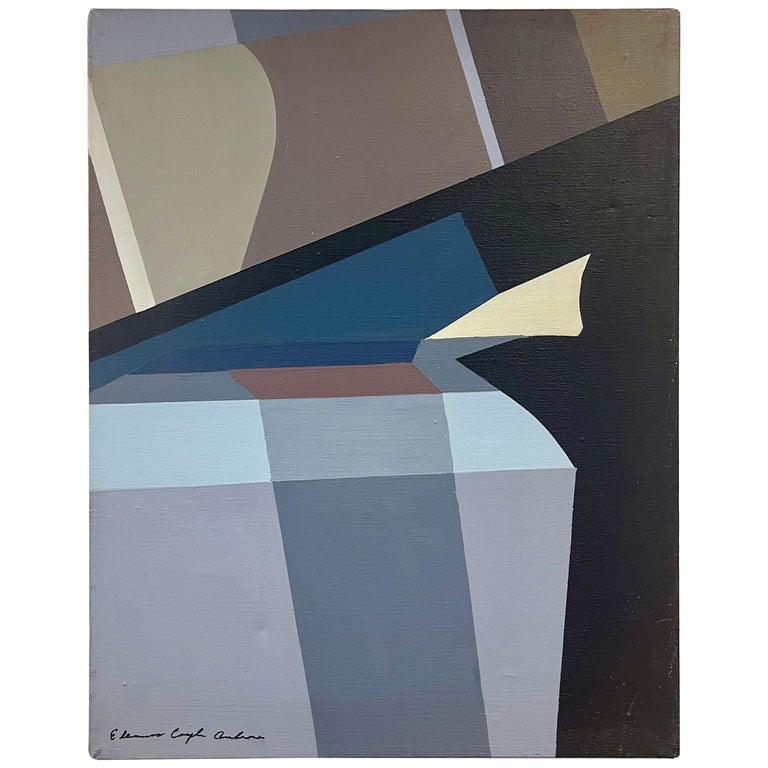 Original Midcentury Style Abstract Painting by Eleanor Clyde Ambrose ...