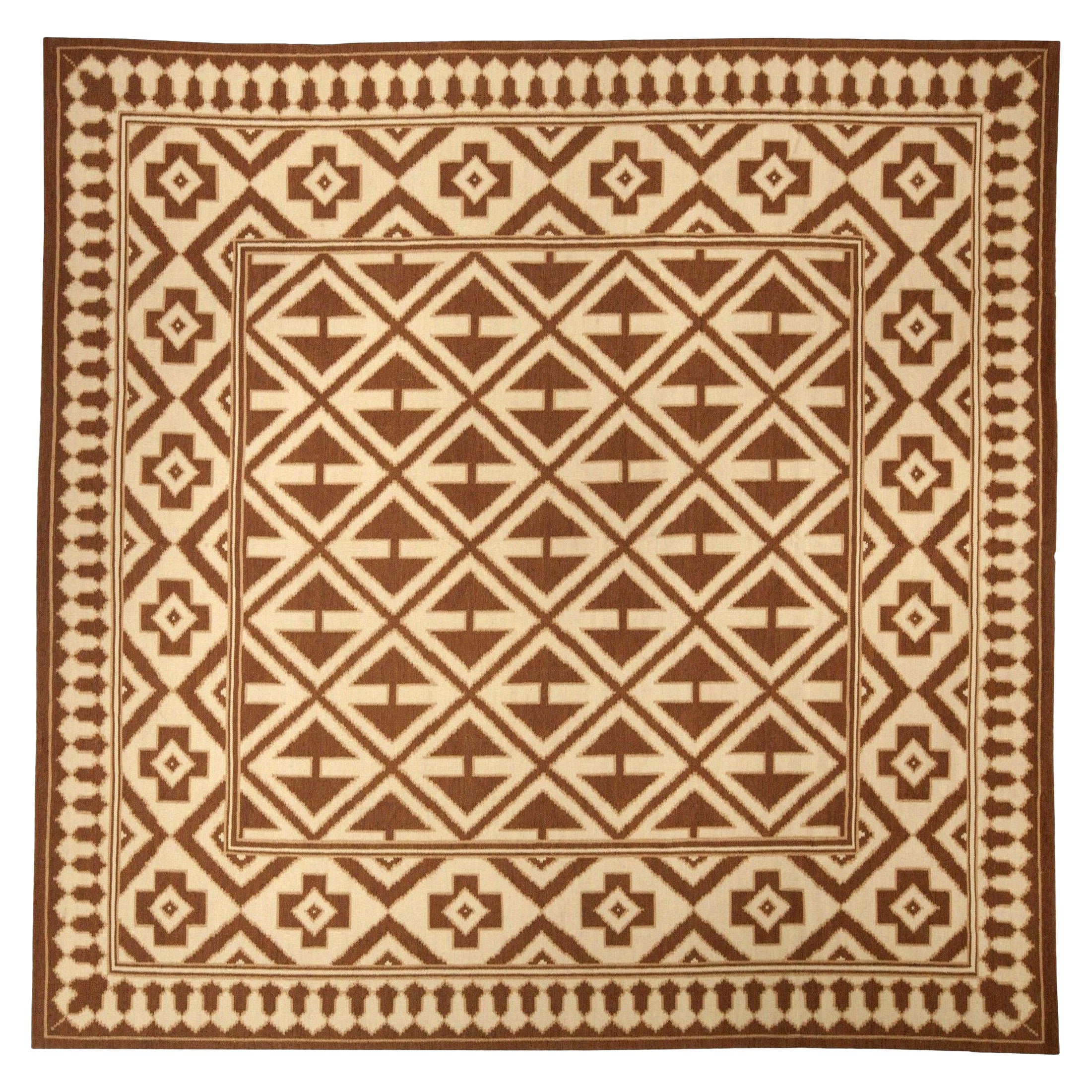 Contemporary Viennese Design Flat Woven Rug by Doris Leslie Blau For ...