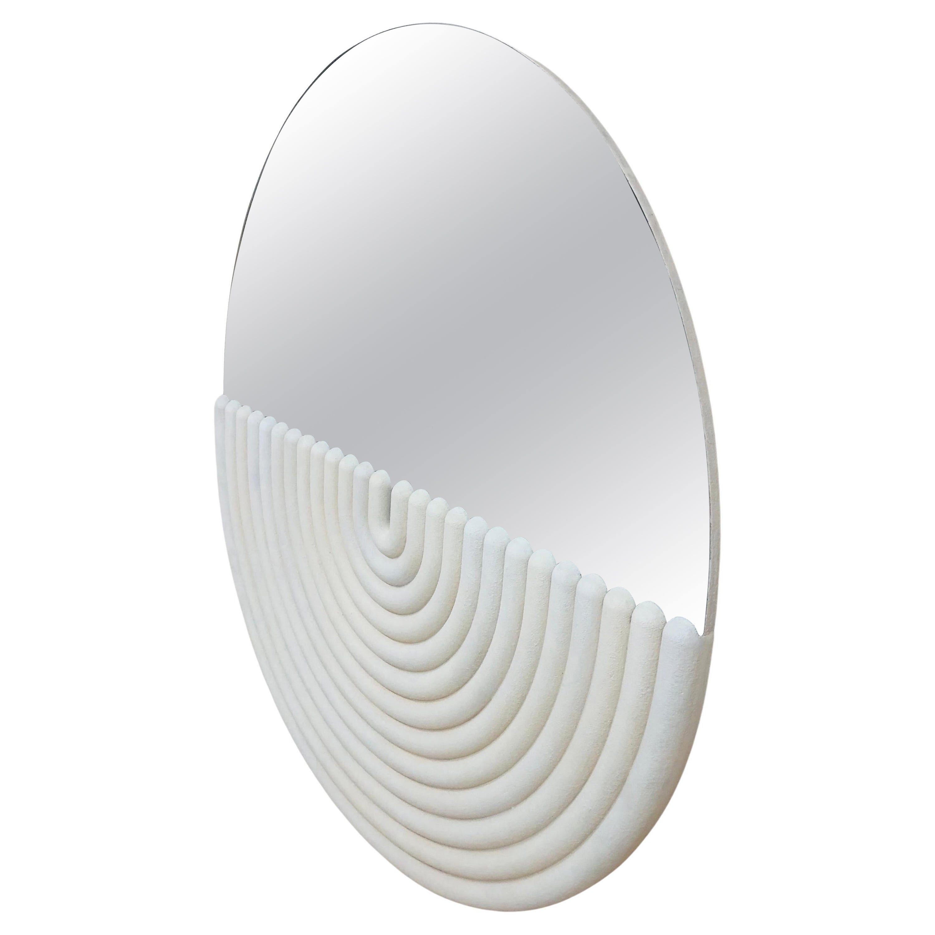Oval Fluted Arch Mirror For Sale at 1stDibs