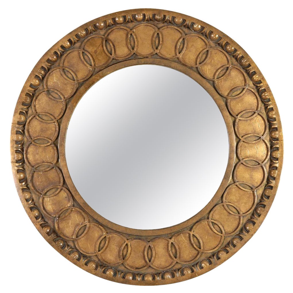 Vintage French Painted Rococo Mirror at 1stDibs