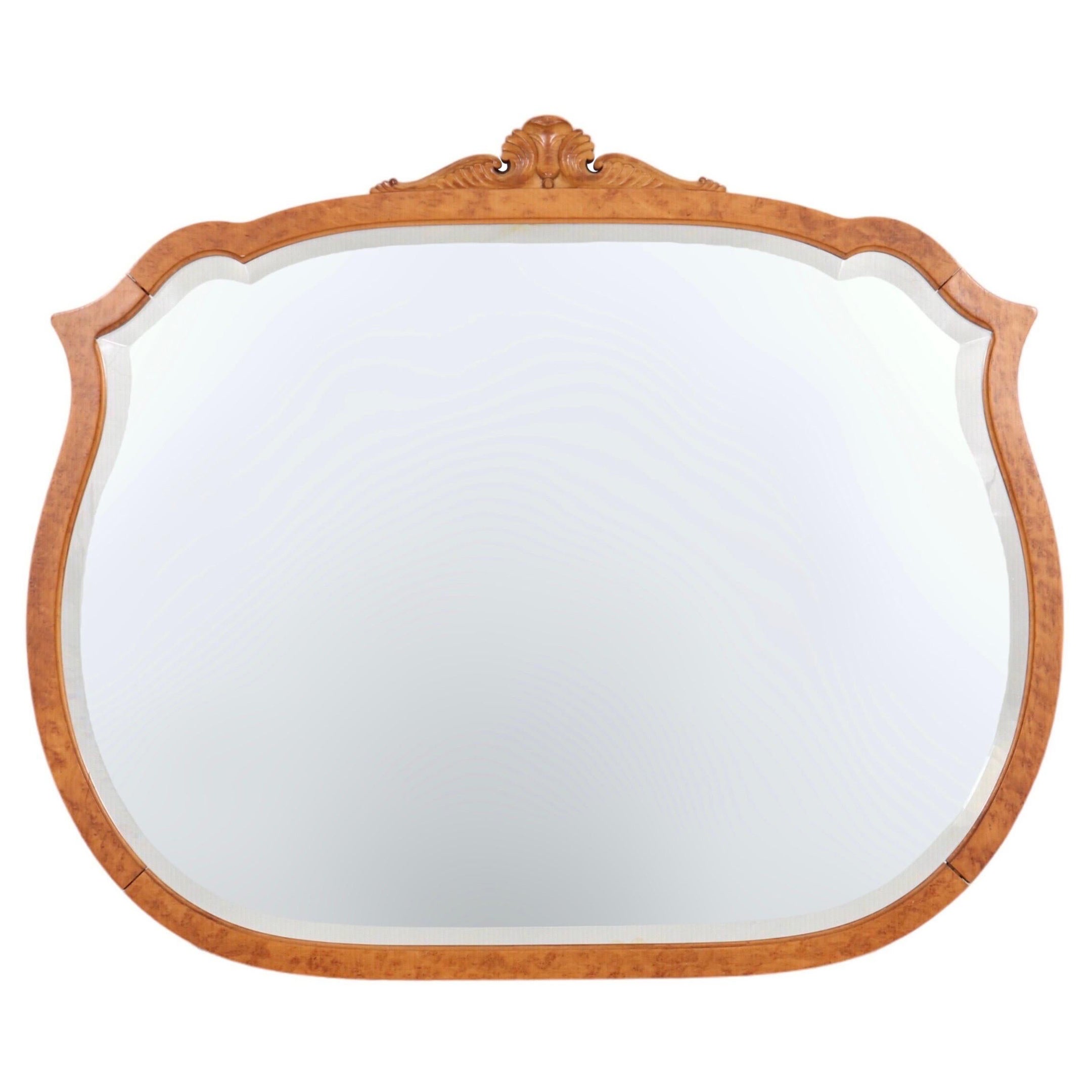 French Rococo Style Baroque Wall Mirror For Sale at 1stDibs