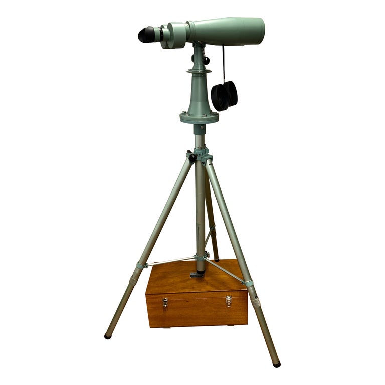 Fuji Meibo Naval Binoculars on Tripod, Original Box For Sale at 1stDibs