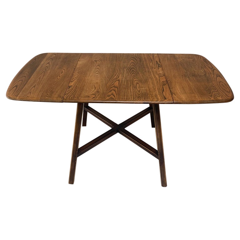 Ercol 1950s "Old Colonial 377" Blue Label Drop Leaf Table For Sale at ...