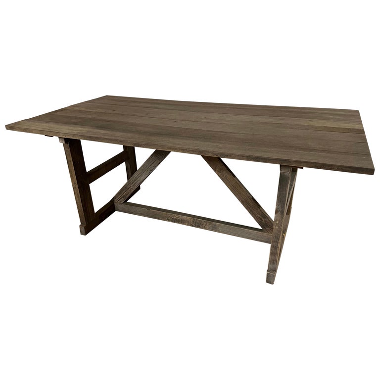 Vintage Rustic Farm or Work Table For Sale at 1stDibs