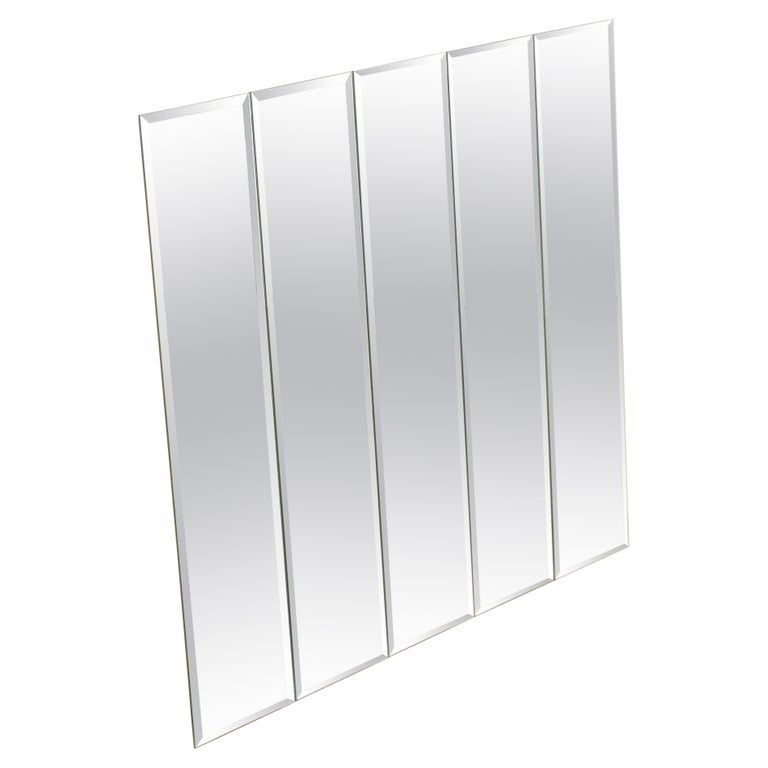 Mid-Century Modern Five-Panel Beveled Wall Mirror, 1970s For Sale at ...