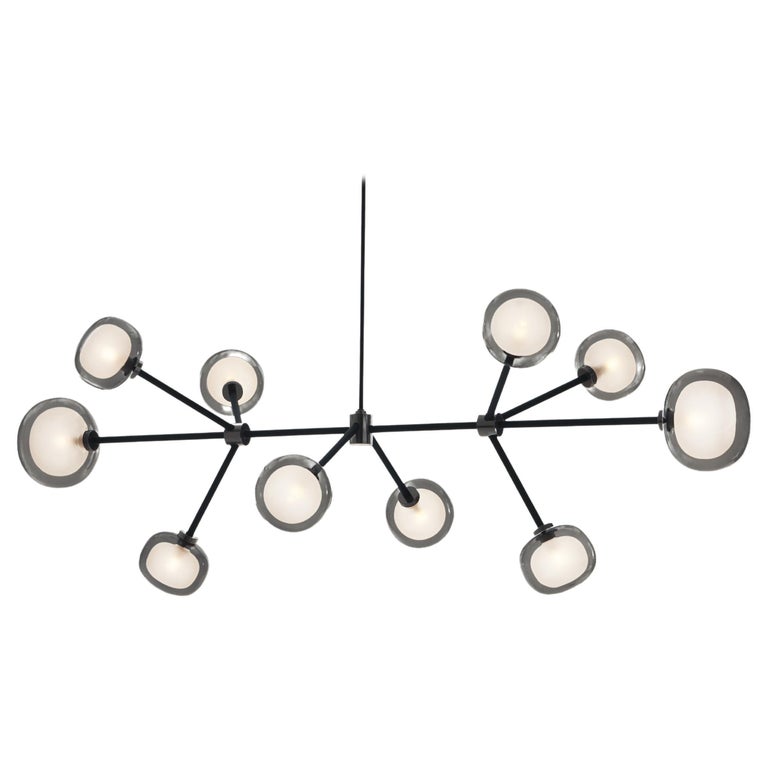 Contemporary Chandelier 'Nabila 552.10' by Tooy, Clear Glass For Sale ...