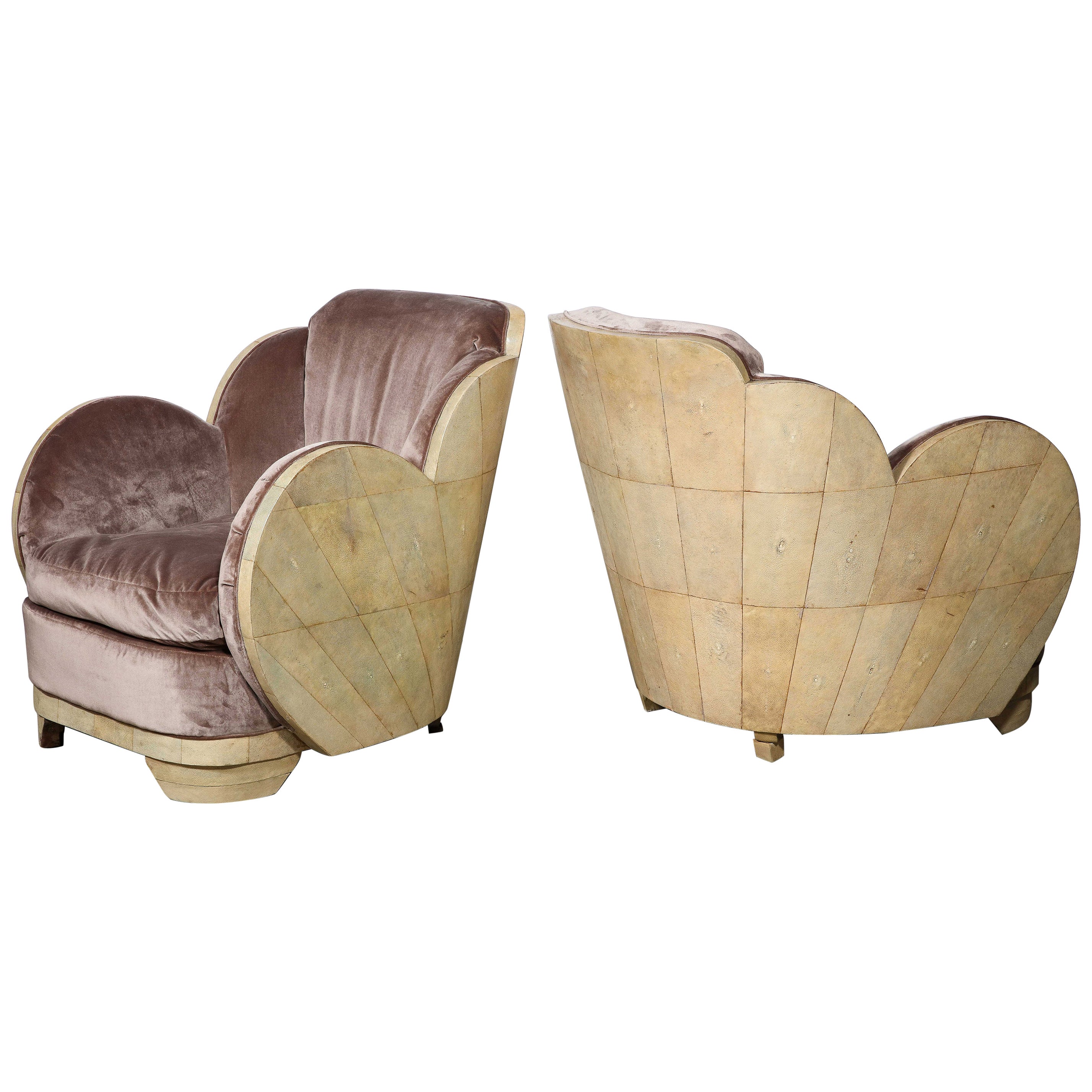 Art Deco Cloud Back Armchairs by Harry and Lou Epstein One Pair For ...