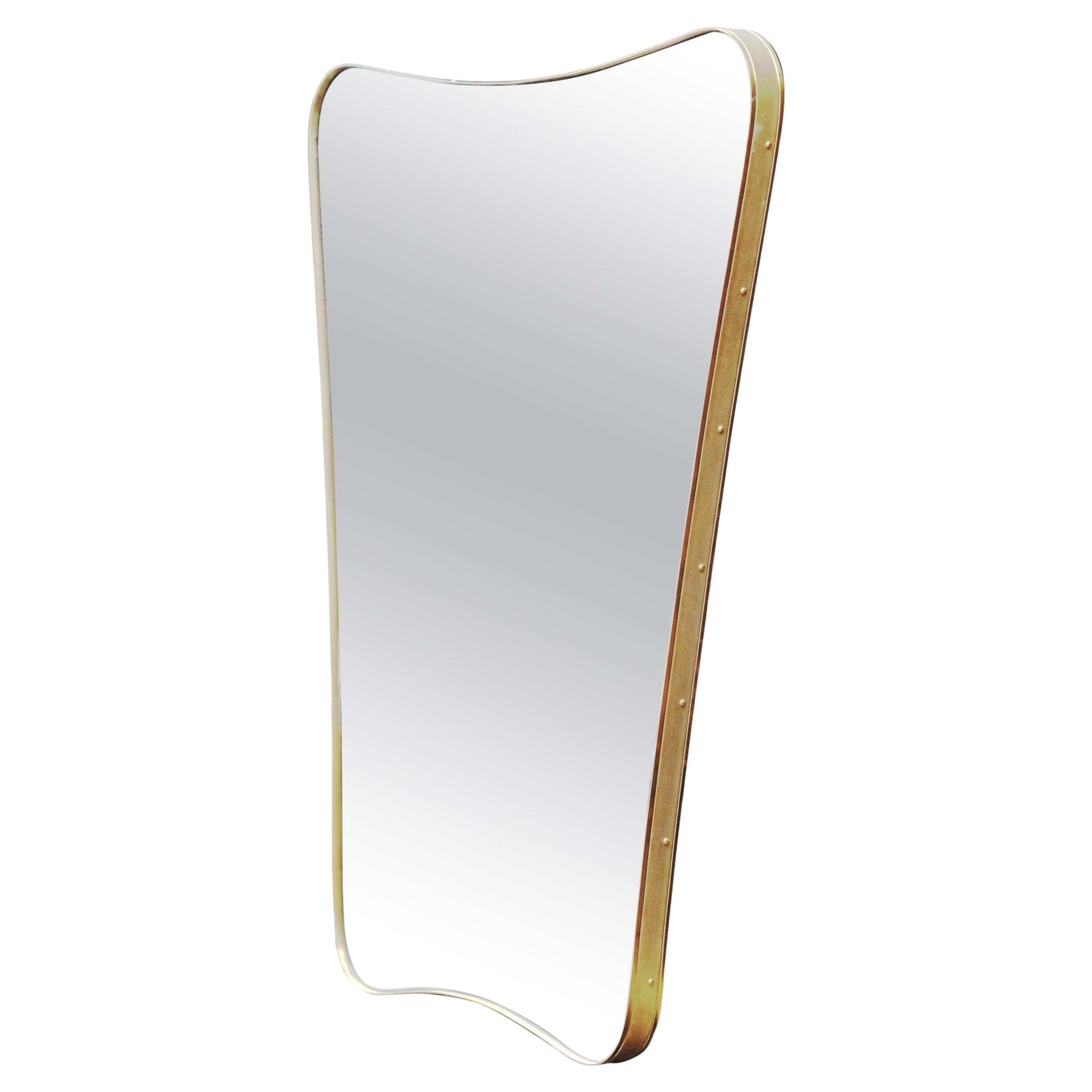 Gio Ponti Inspired Brass Tape Framed Mirror Timeless Luxury Design ...