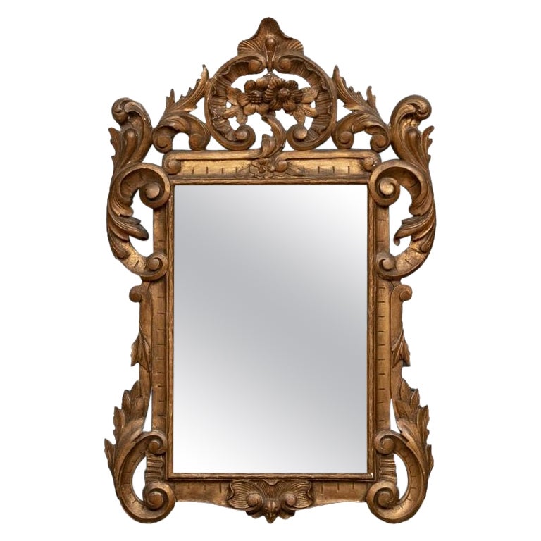 Antique Italian Style Gilt Wood Mirror at 1stDibs | italian style mirror