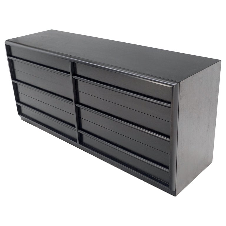 Robsjohn Gibbings Widdicomb Ebonized Black Lacquer 6 Drawers Dresser ...