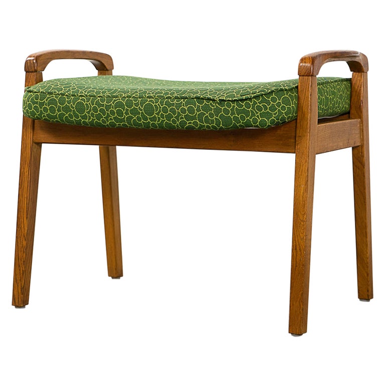 Danish Midcentury Oak Footstool For Sale at 1stDibs