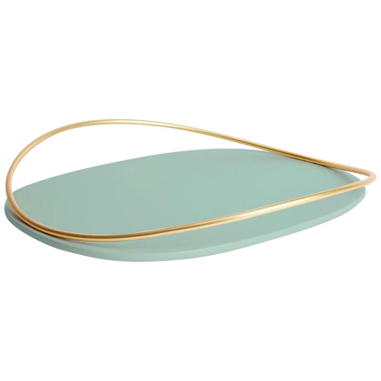 Sage Green Touché D Tray by Mason Editions For Sale at 1stDibs