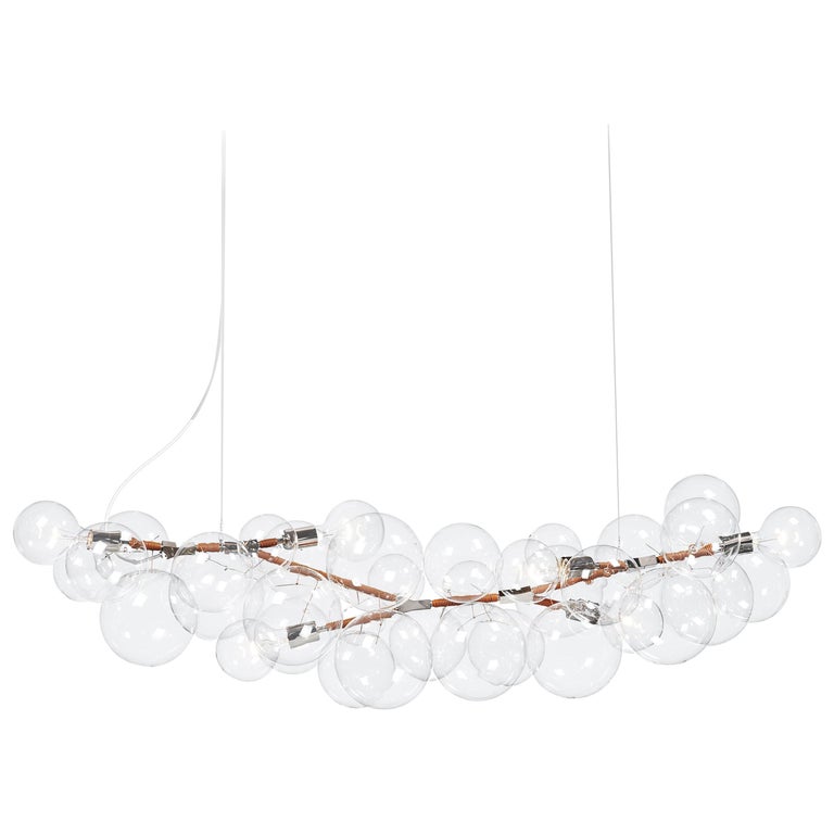 Long 62 Bubble Chandelier by Pelle For Sale at 1stDibs