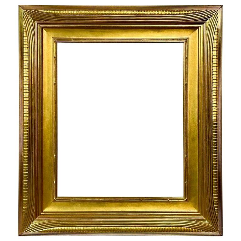 Custom Hollywood Regency Style Carved Giltwood Mirror / Painting Frame ...