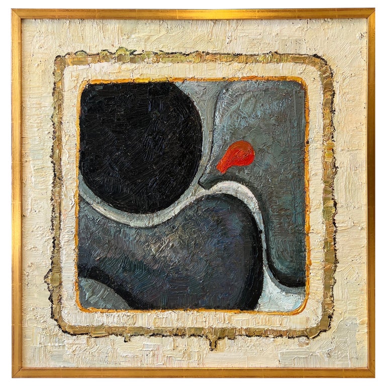 Modern Expressionist Abstract Mixed Media, Style of Yvonne Thomas For ...