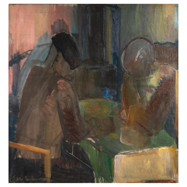 Cubist Oil Painting by Ebba Carstensen For Sale at 1stDibs