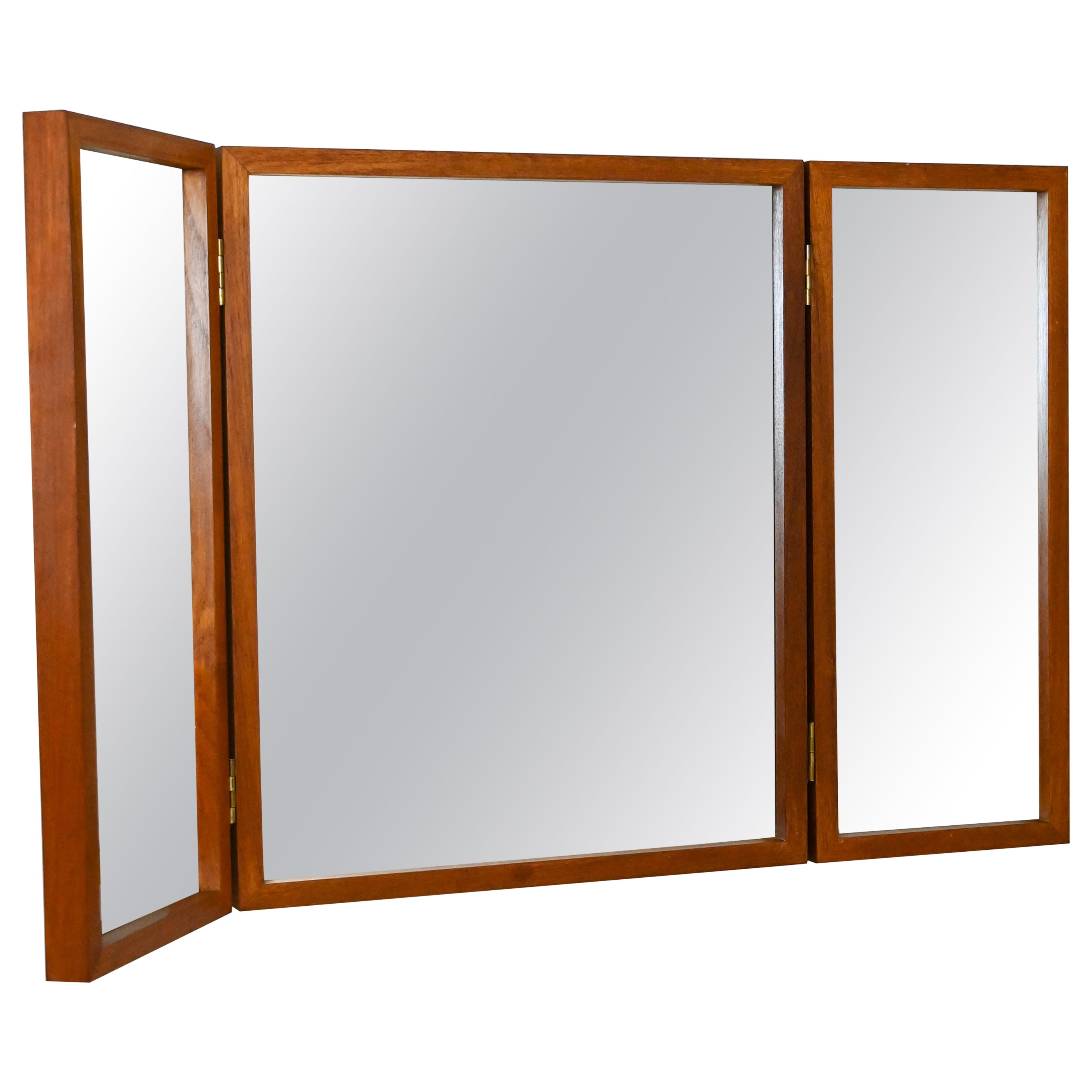 Vintage Antique Square Mirror For Sale at 1stDibs