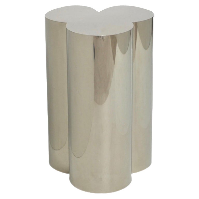 Curtis Jere Sculptural Chrome Trefoil Pedestal Table, 1960s For Sale at ...