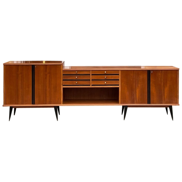 Skandinavisches Sideboard 300cm Vintage 60er 70er Jahre italienisches ...