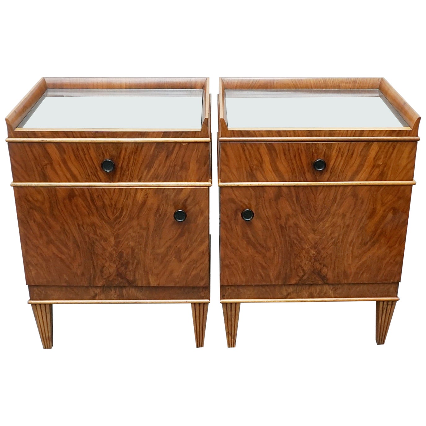 Pair of French Bedside Tables at 1stDibs