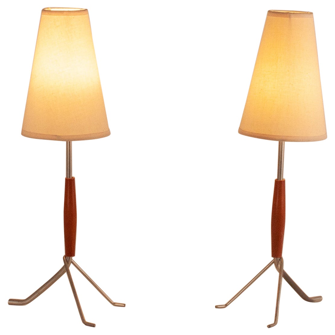 Pair of Alabaster Lamps, Spain, 1940s at 1stDibs