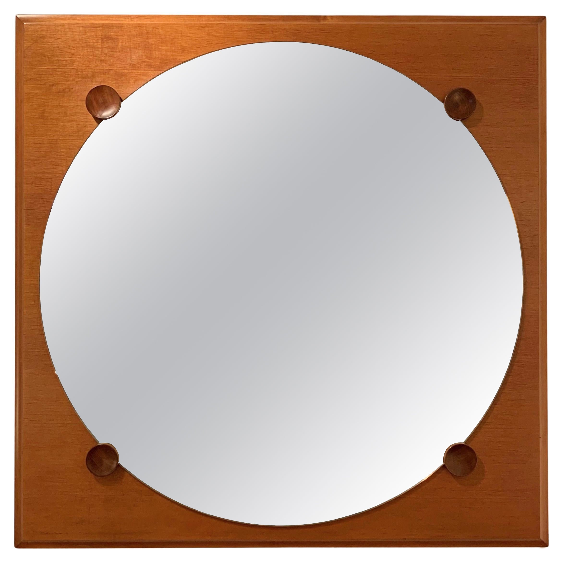 Midcentury Sculptural Mirror with Rose Quartz and Amethyst For Sale at ...