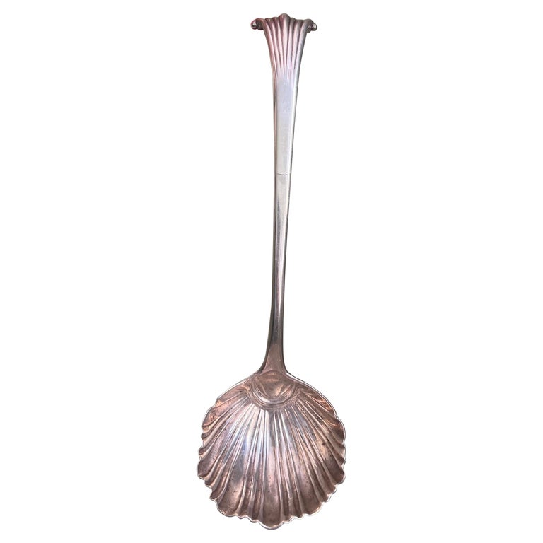 1765 George III Silver Onslow Pattern Small Ladle For Sale at 1stDibs