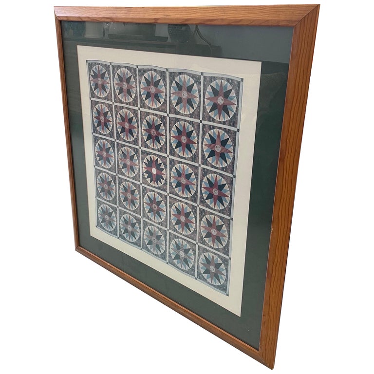 Vintage Style Framed Print For Sale at 1stDibs
