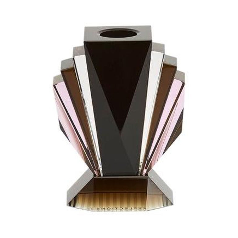 Brooklyn Crystal T-Light Holder, Hand-Sculpted Contemporary Crystal For ...
