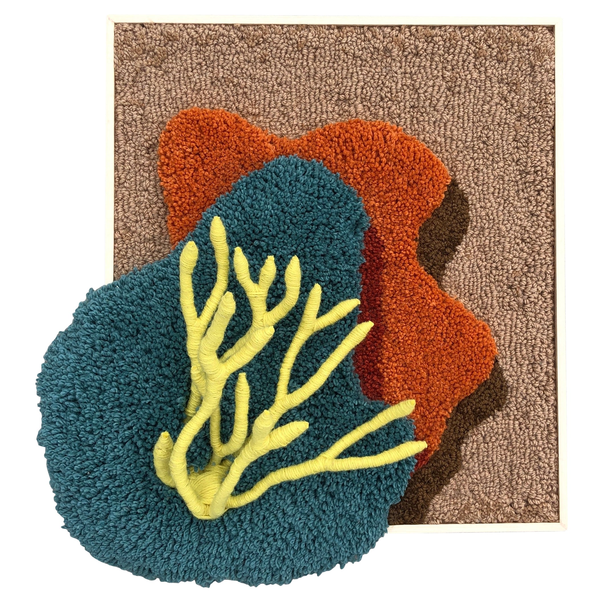 Handmade Contemporary Wall Tapestry with Sculpture, Anthozoa Roxa, by ...