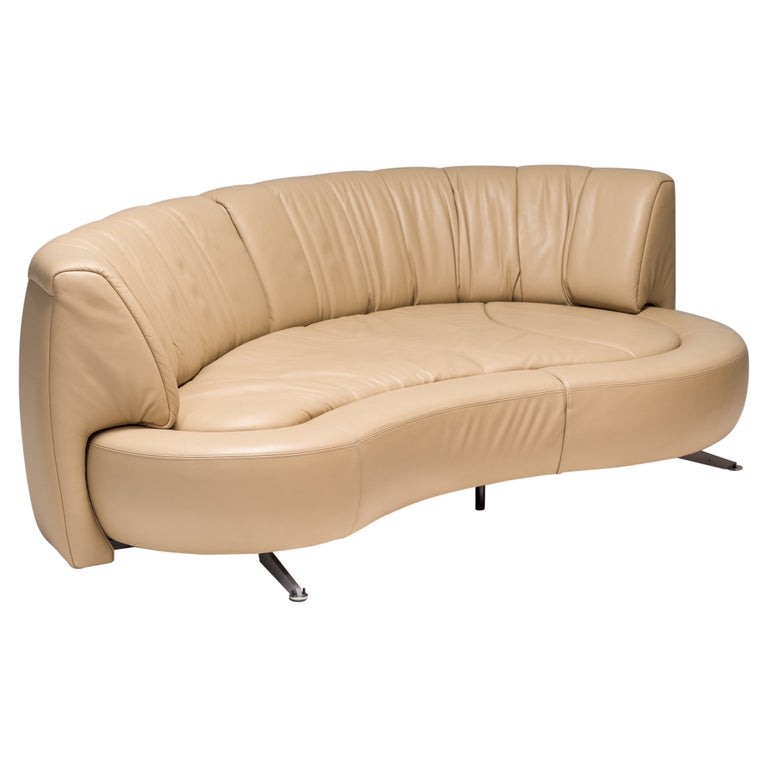 De Sede by Hugo De Ruiter Beige Leather DS-164/29 Sofa For Sale at 1stDibs