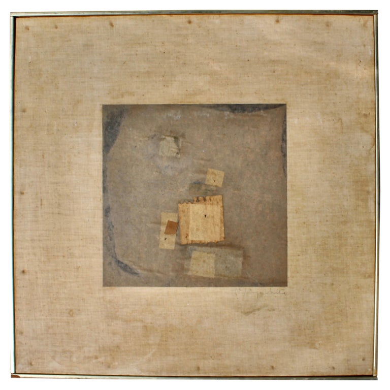 Tad Miyashita '1922-1979' Collage For Sale at 1stDibs