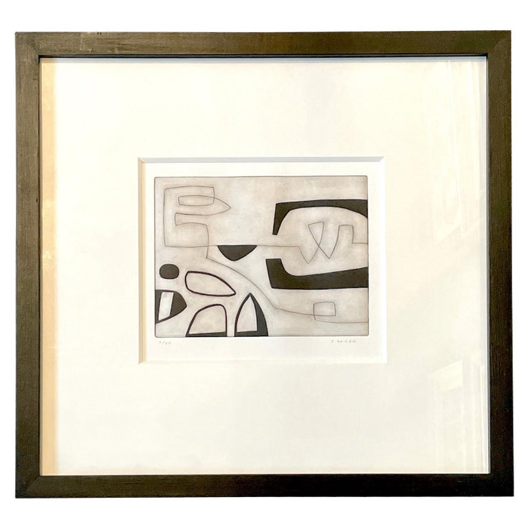 Black and White Abstract Etching by Oliver Gaiger, England ...
