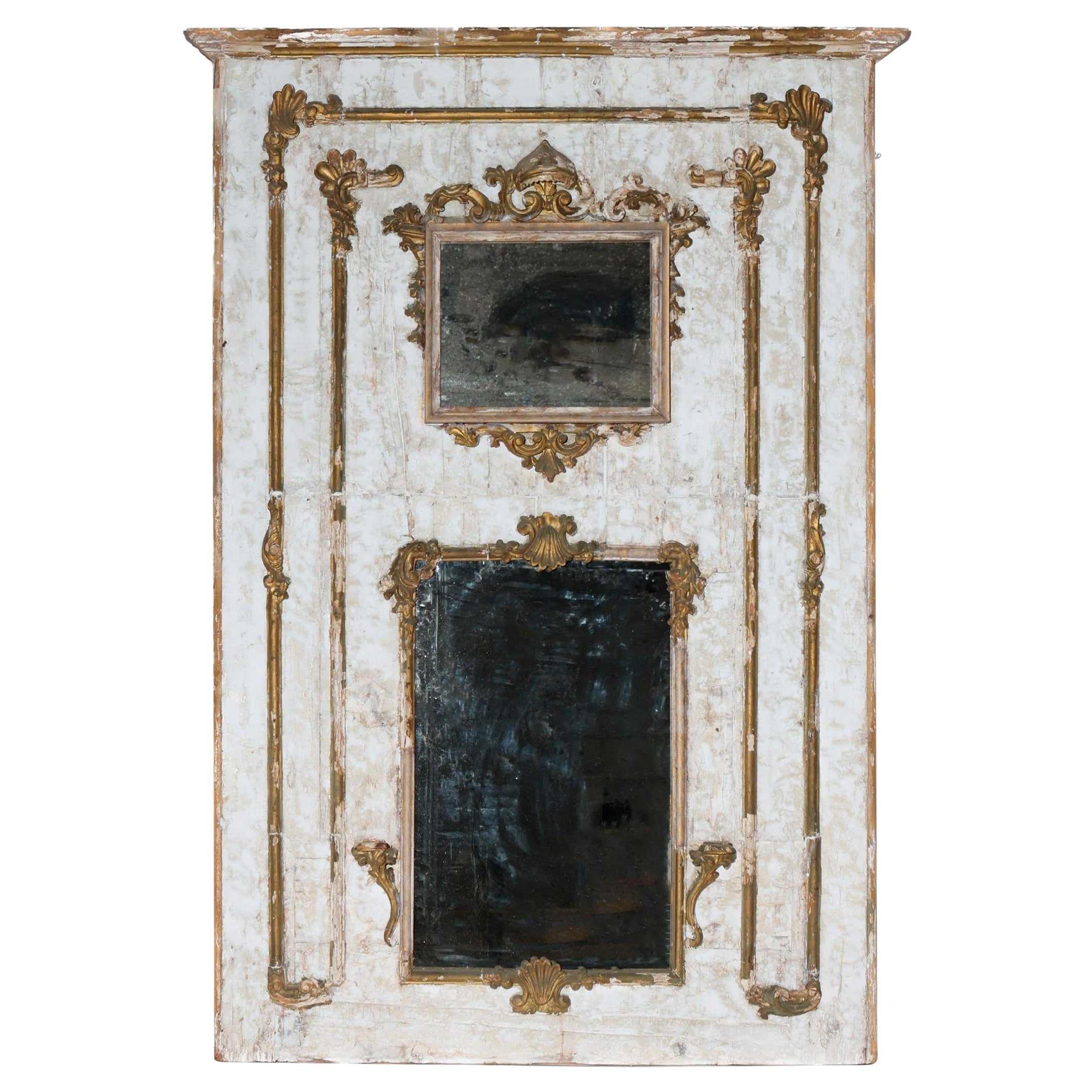 Massive Antique Italian Mirror For Sale at 1stDibs