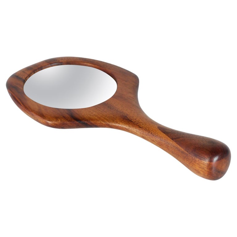 Walnut Hand Mirror For Sale at 1stDibs