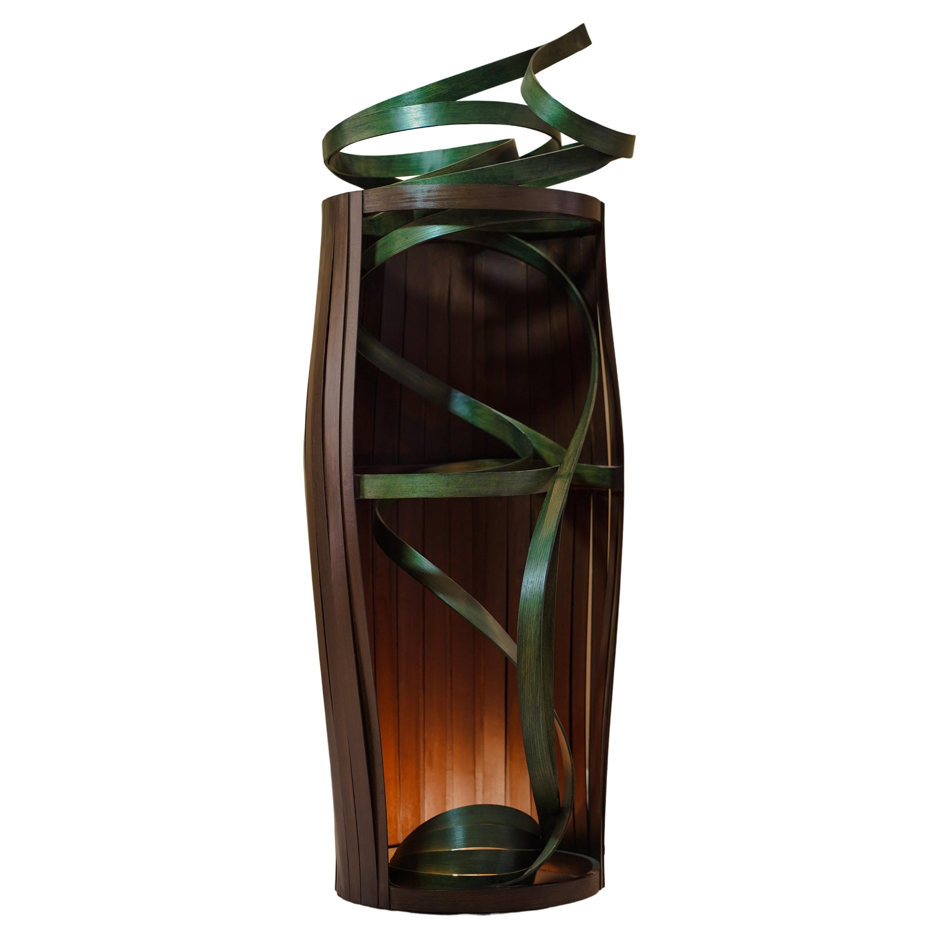 Statement Lighting, Sculptural Bentwood Chandelier by Raka Studio For ...