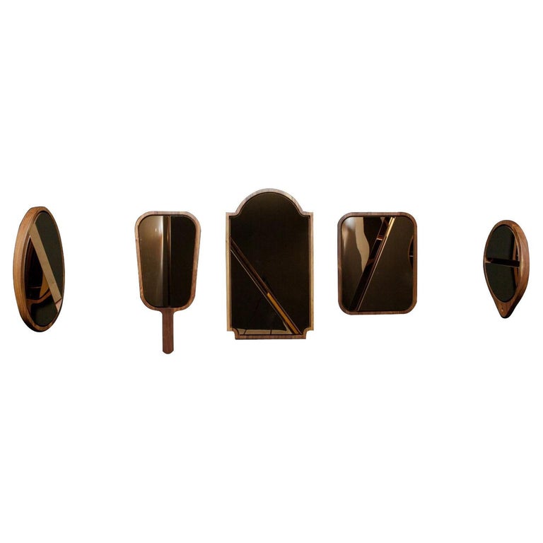 Set of 5 Please Don't Tell Mom Mirrors by Marc Dibeh For Sale at 1stDibs