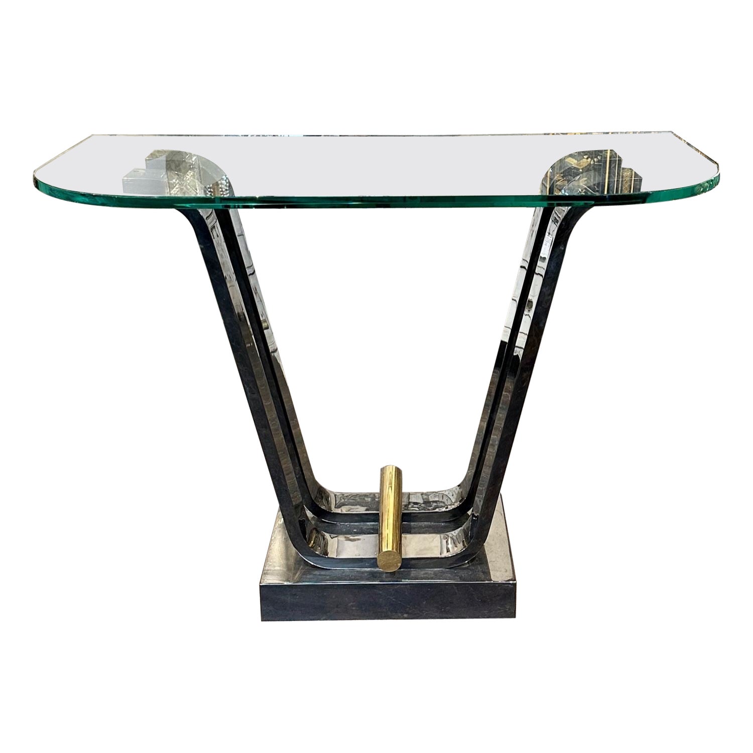 Karl Springer Batik Console at 1stDibs