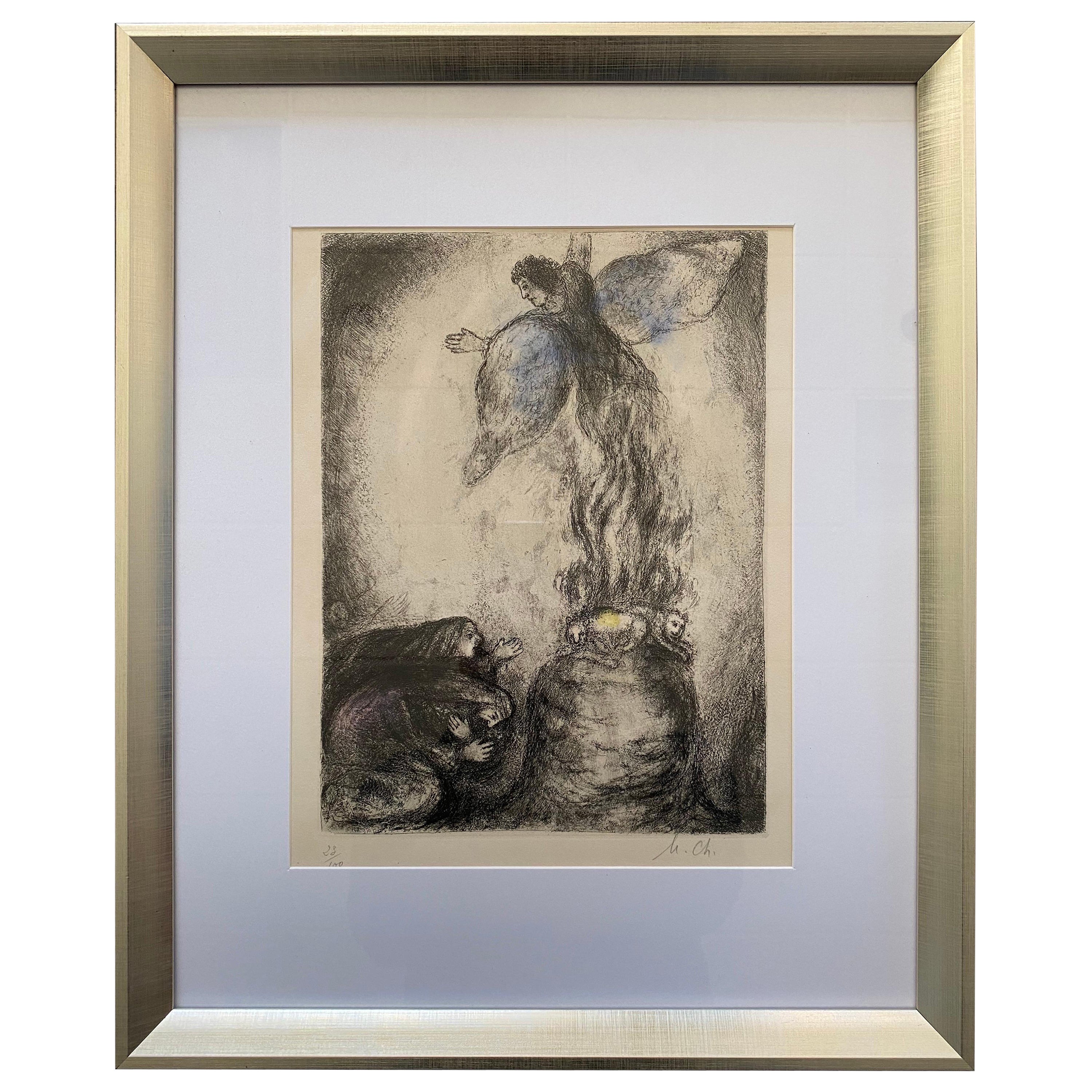 Original Marc Chagall Etching Hand Signed and Numbered “Sacrifice of ...