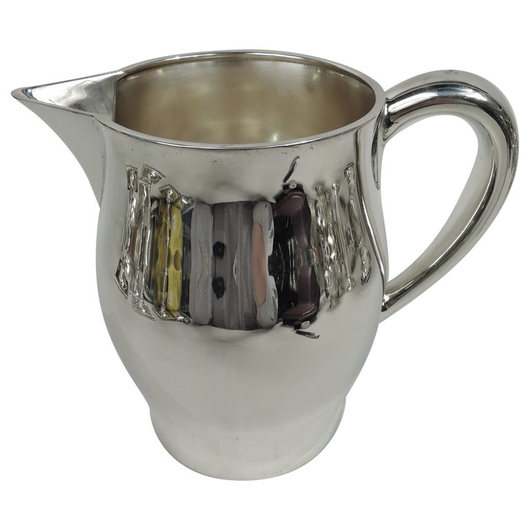 Cartier American Federal Sterling Silver Water Pitcher For Sale at 1stDibs