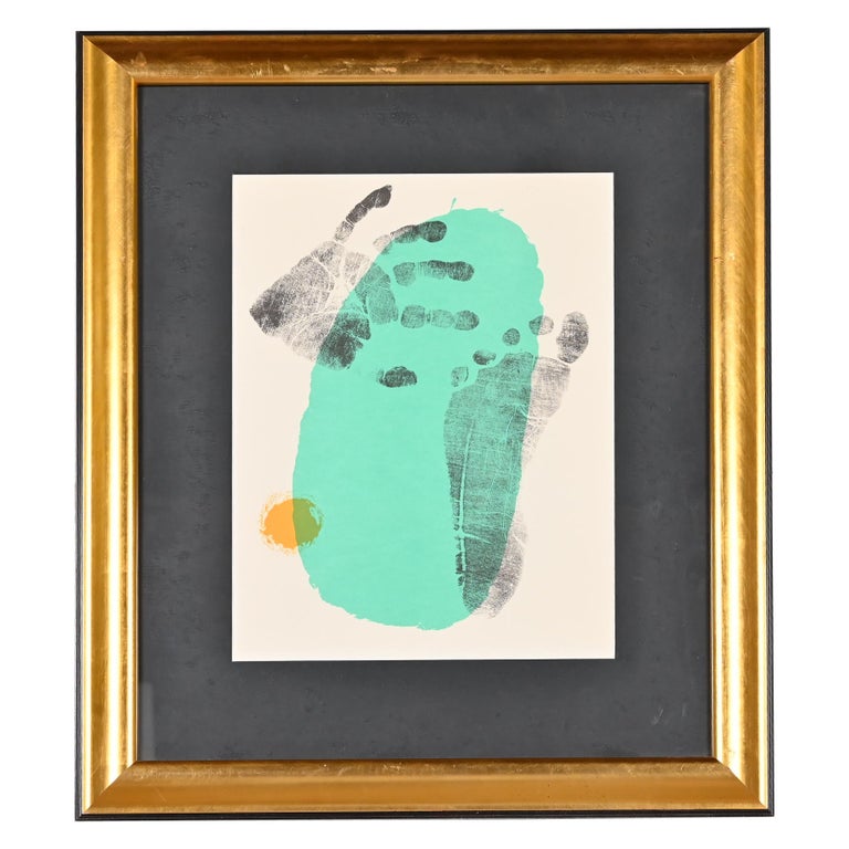 Lithographie originale encadrée de Joan Miró, Derriere Le Miroir, 1956 En vente sur 1stDibs
