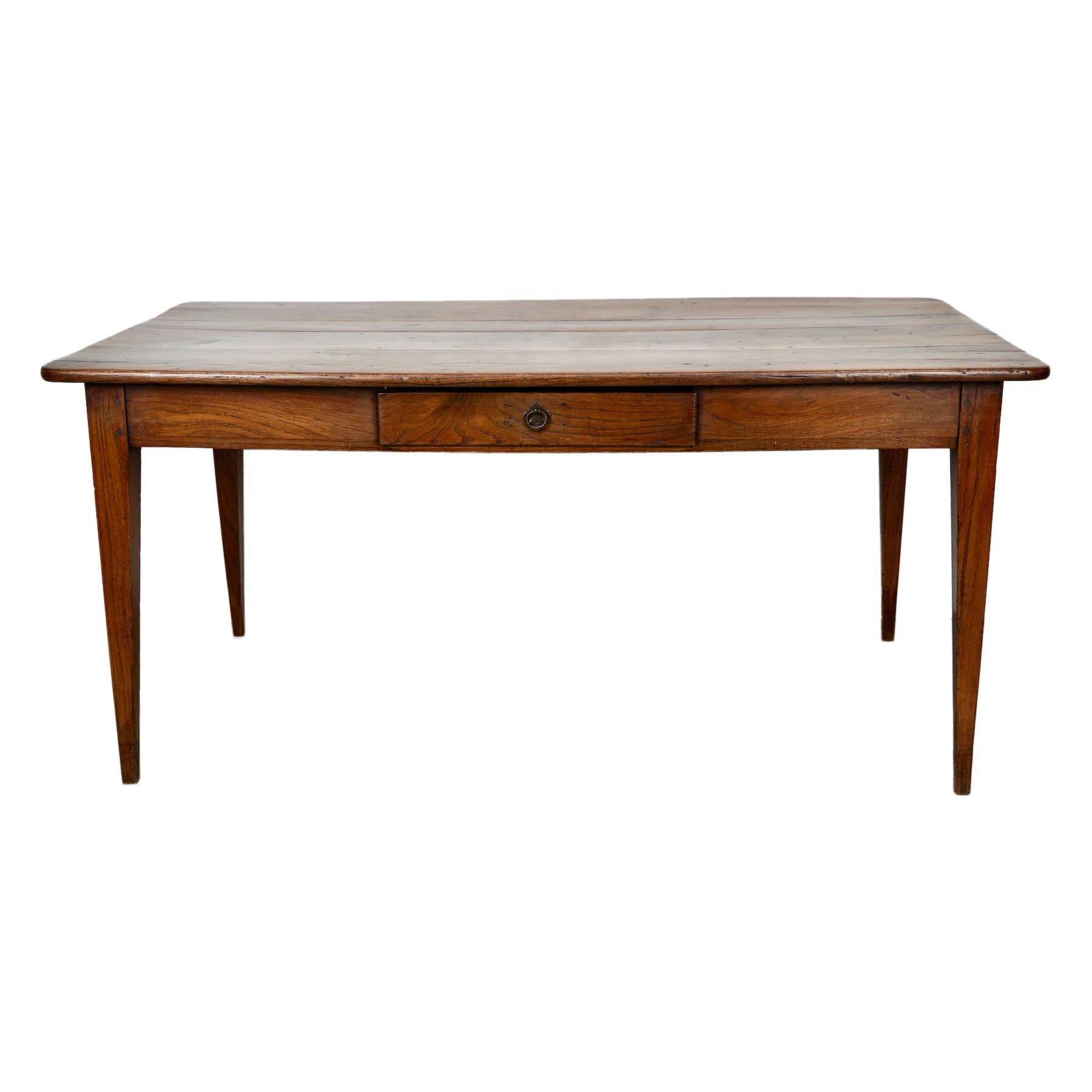 Antique 19th Century French Rustic Farmhouse Dining Table Fruitwood at ...