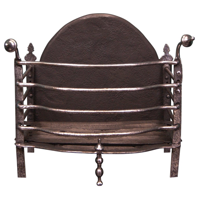 Polished Wrought 18th Century Fire Basket in the Dutch Form For Sale at ...