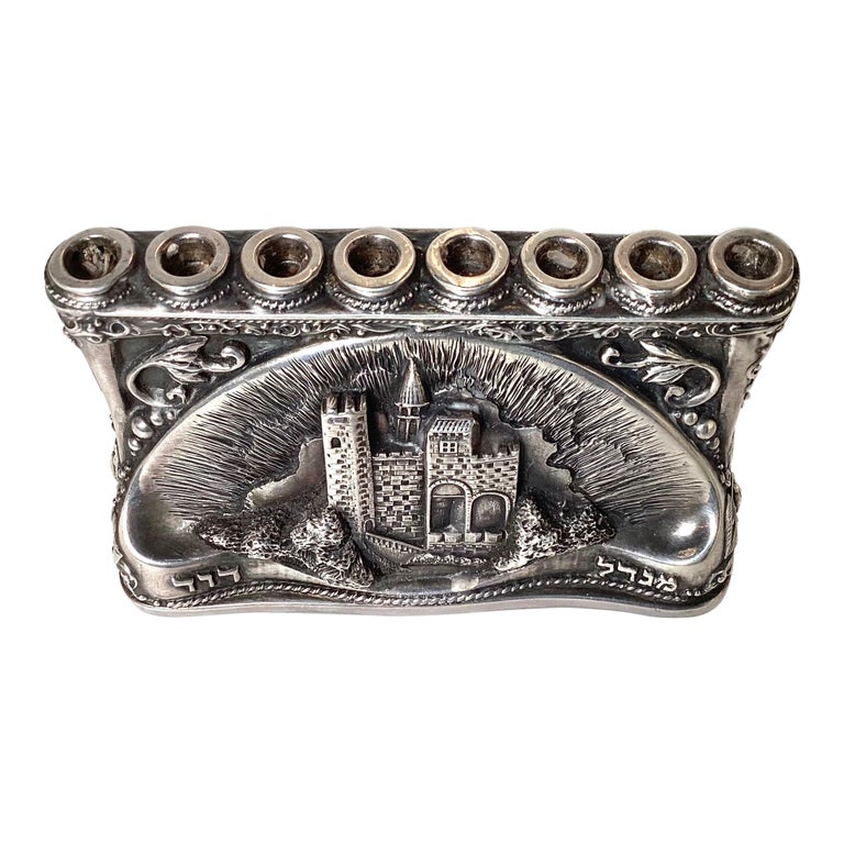 Henryk Winograd Silver Menorah For Sale at 1stDibs