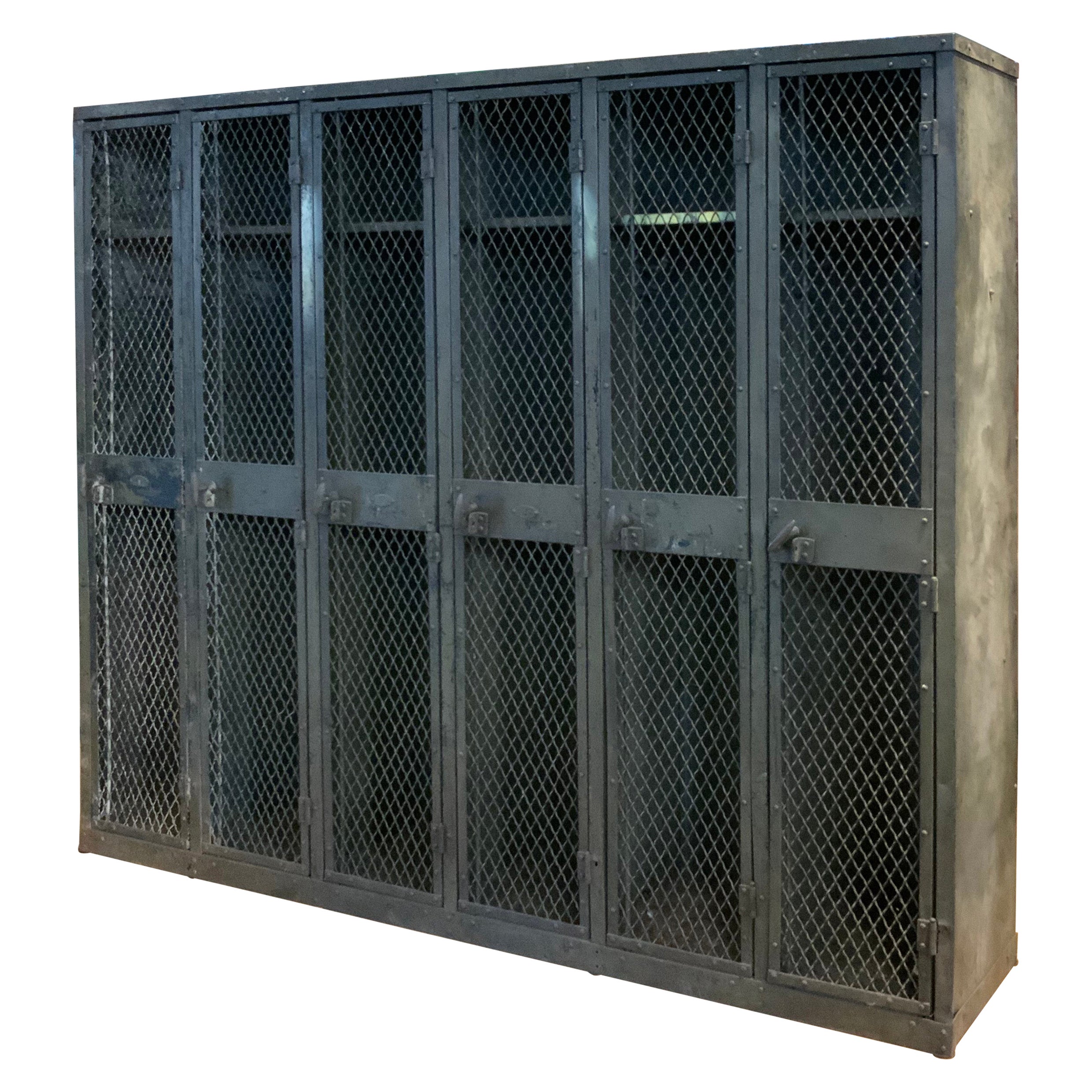 Tall Metal Locker at 1stDibs | tall metal lockers, tall locker cabinet ...