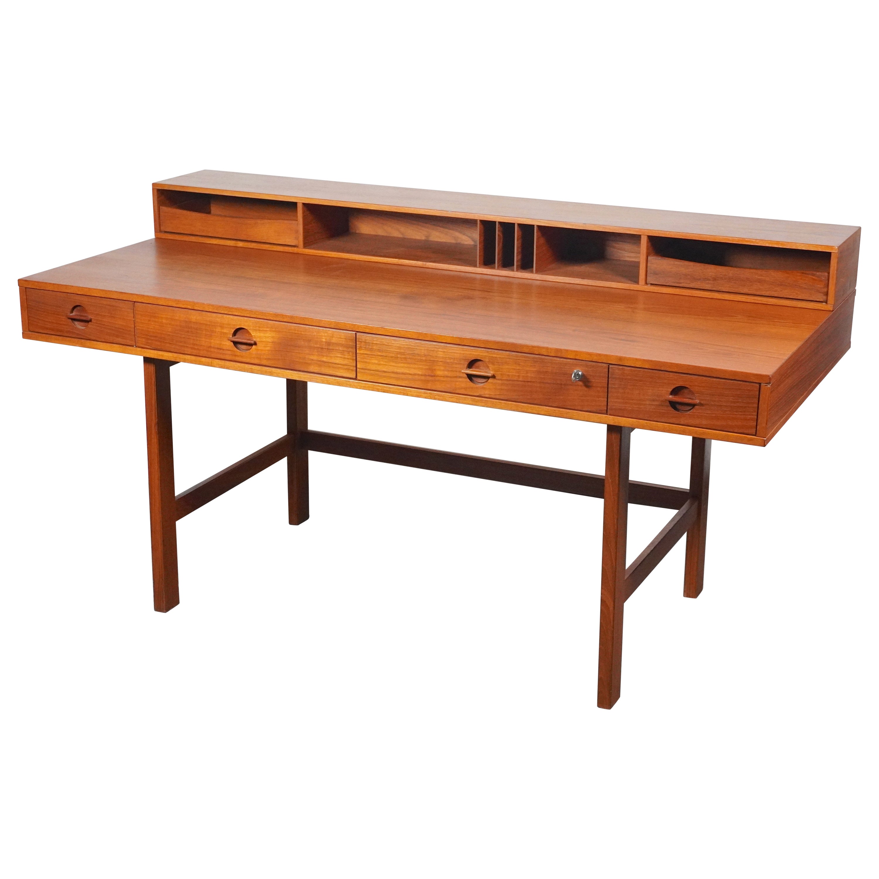 Danish Modern Executive Desk with Floating-Top by Peter Lovig Nielsen ...