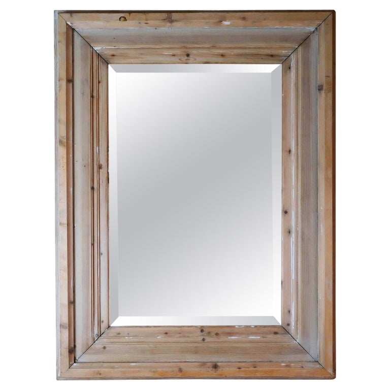 Large Antique Pine Mirror, English, 19th Century For Sale at 1stDibs