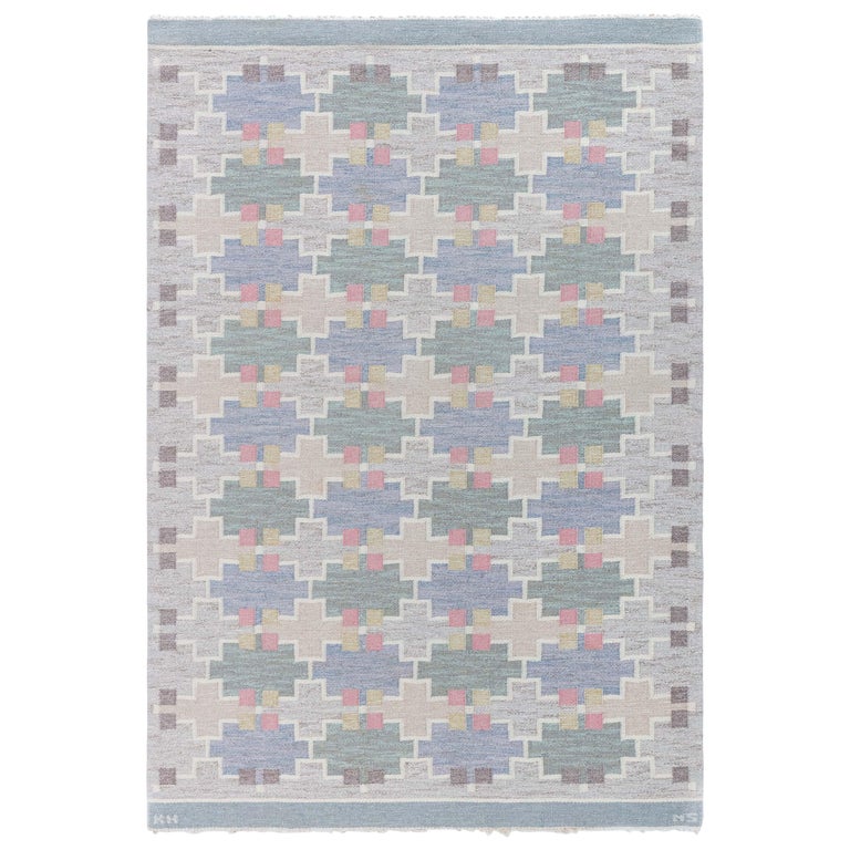 Doris Leslie Blau Collection Swedish Flat Woven Rug by Mary Sandberg ...
