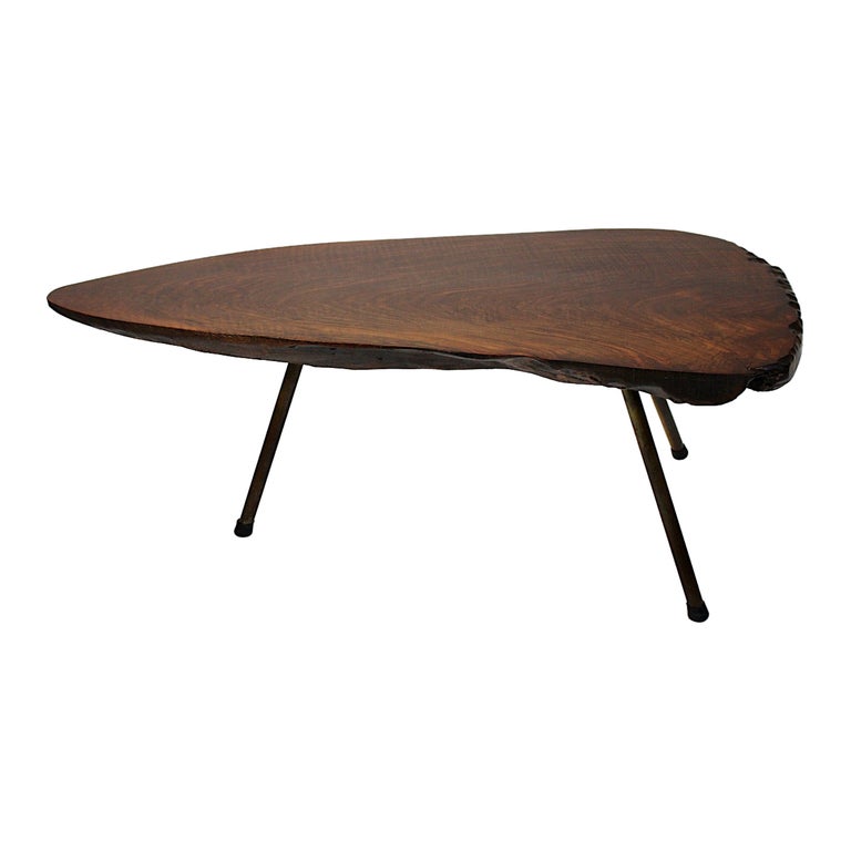 Organic Modernist Vintage Walnut Tree Boot Coffee Table Sofa Table ...